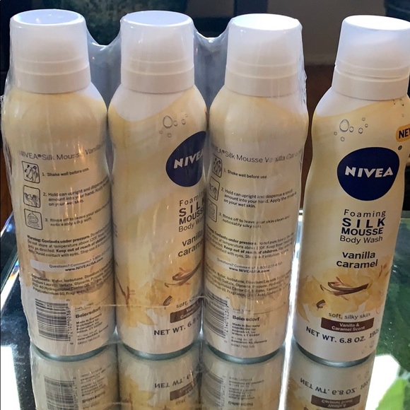 Nivea | Bath & Body | Nivea Silk Mousse Body Wash In Lots Of 4 68 Oz ...